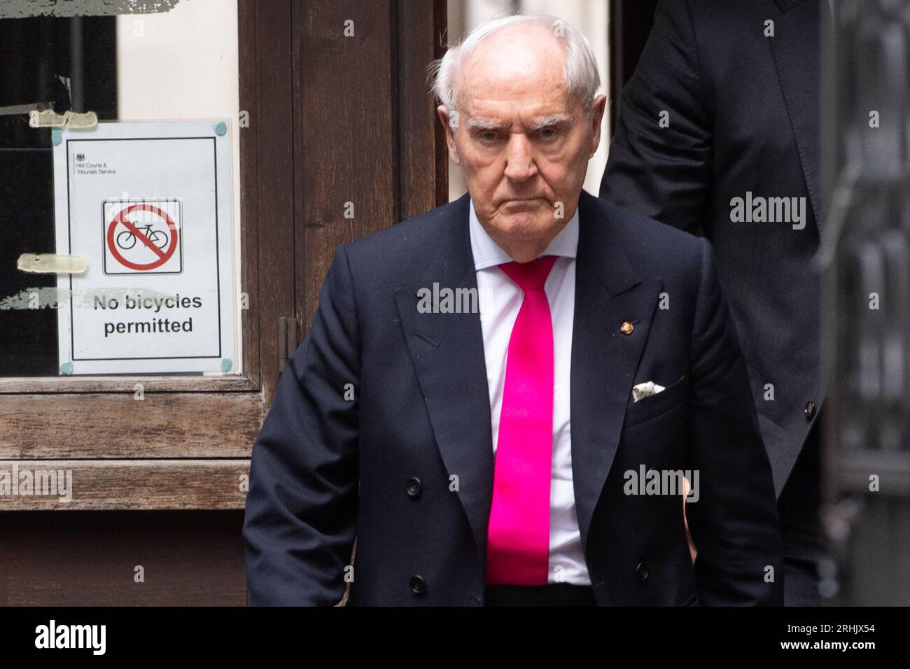 London, UK. 17 Aug 2023. Sir Frederick Barclay arrives at The Royal ...