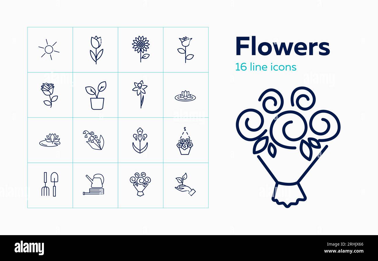 Flowers nobody simple Stock Vector Images - Alamy