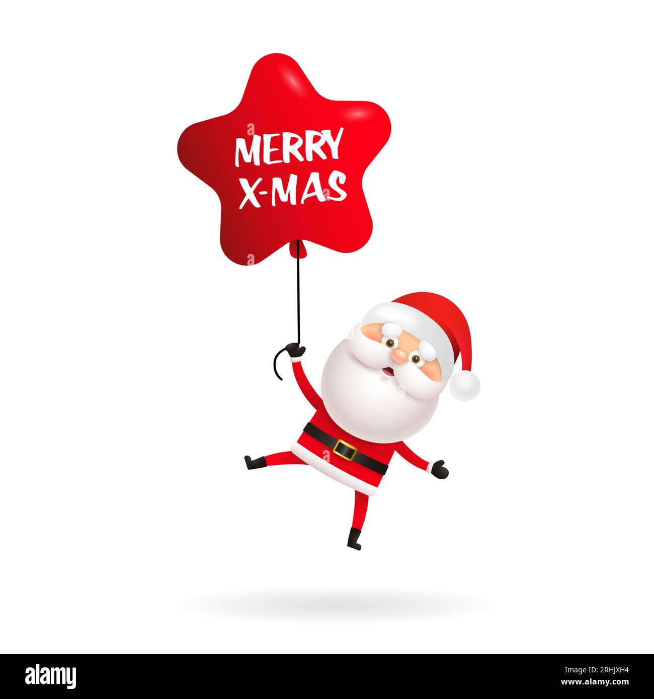 Santa claus wishing merry christmas Stock Vector Images - Alamy