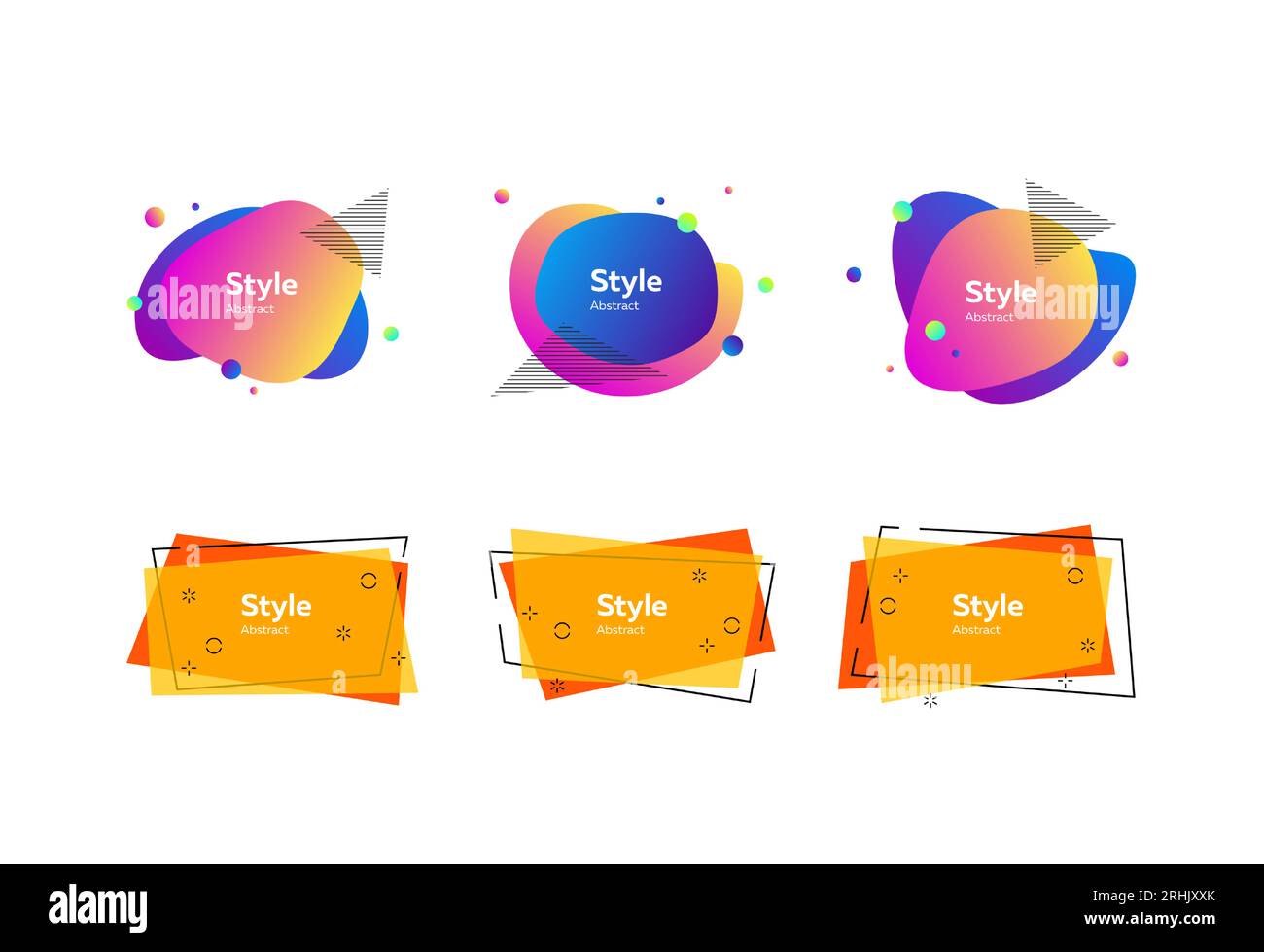 Bright multi-colored abstract forms Stock Vector Image & Art - Alamy