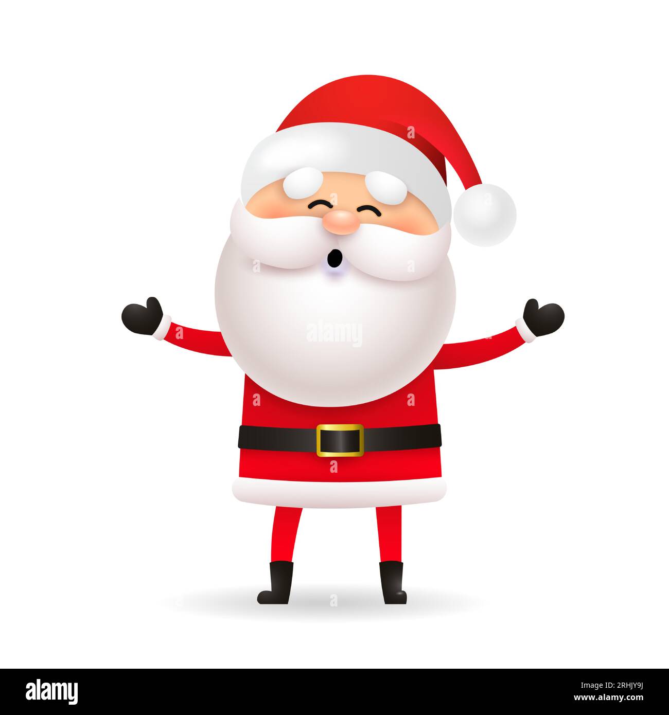 Santa claus having fun Cut Out Stock Images & Pictures - Alamy