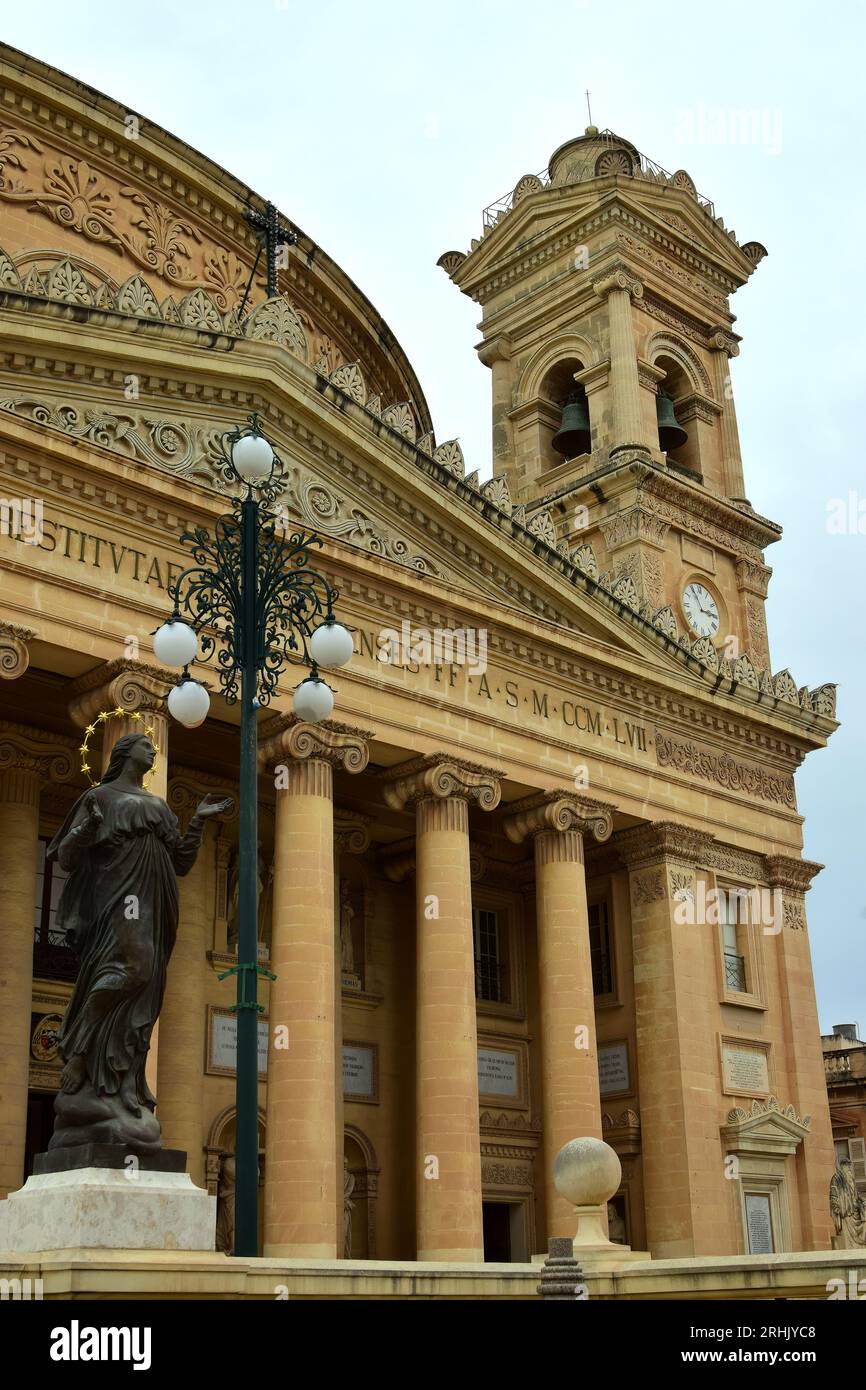 Basilica of the Assumption of Our Lady, Rotunda of Mosta, Mosta Dome, Mosta, Malta, Europe Stock ...