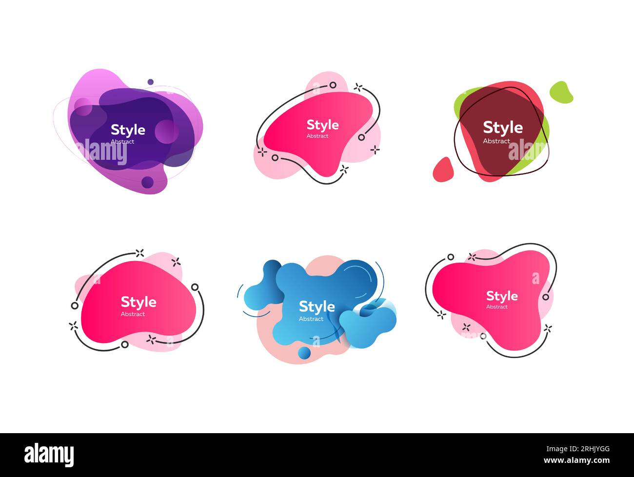 Colorful abstract figures set Stock Vector Image & Art - Alamy