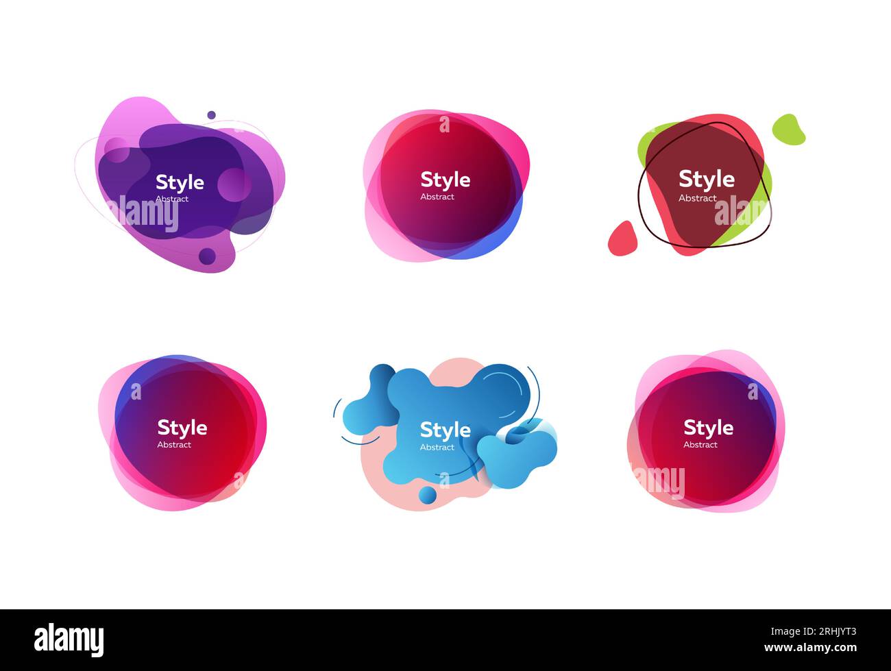 Colorful abstract figures set Stock Vector Image & Art - Alamy