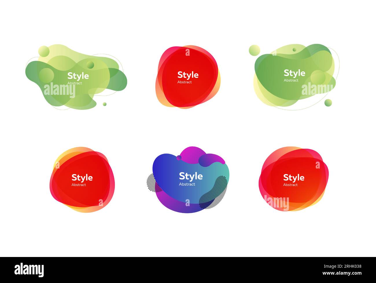 Colorful irregular shapes set Stock Vector Image & Art - Alamy