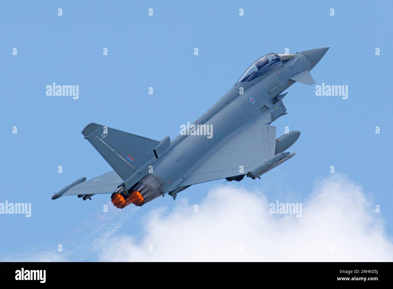 RAF Typhoon jet on active service at RAF Conningsby in Lincolnshire in ...