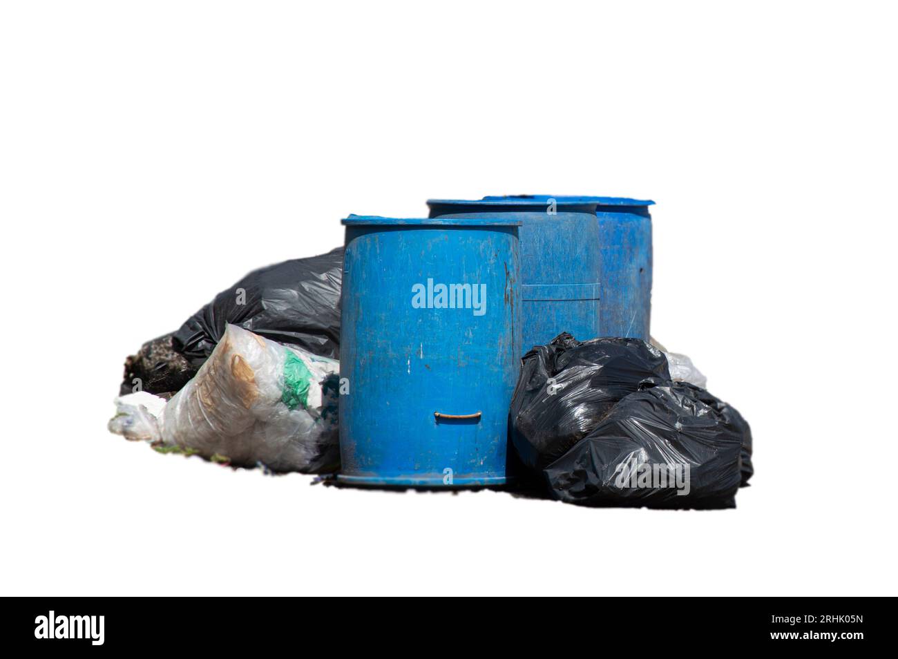 Garbage point, garbage bin, black bags for garbage, garbage sorting ...