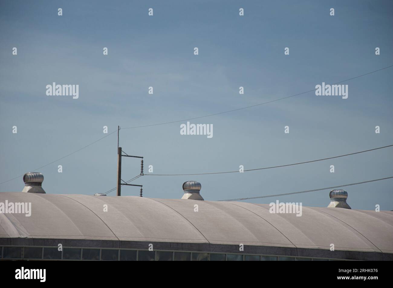 Install a ventilation turbine on the roof Stock Photo - Alamy