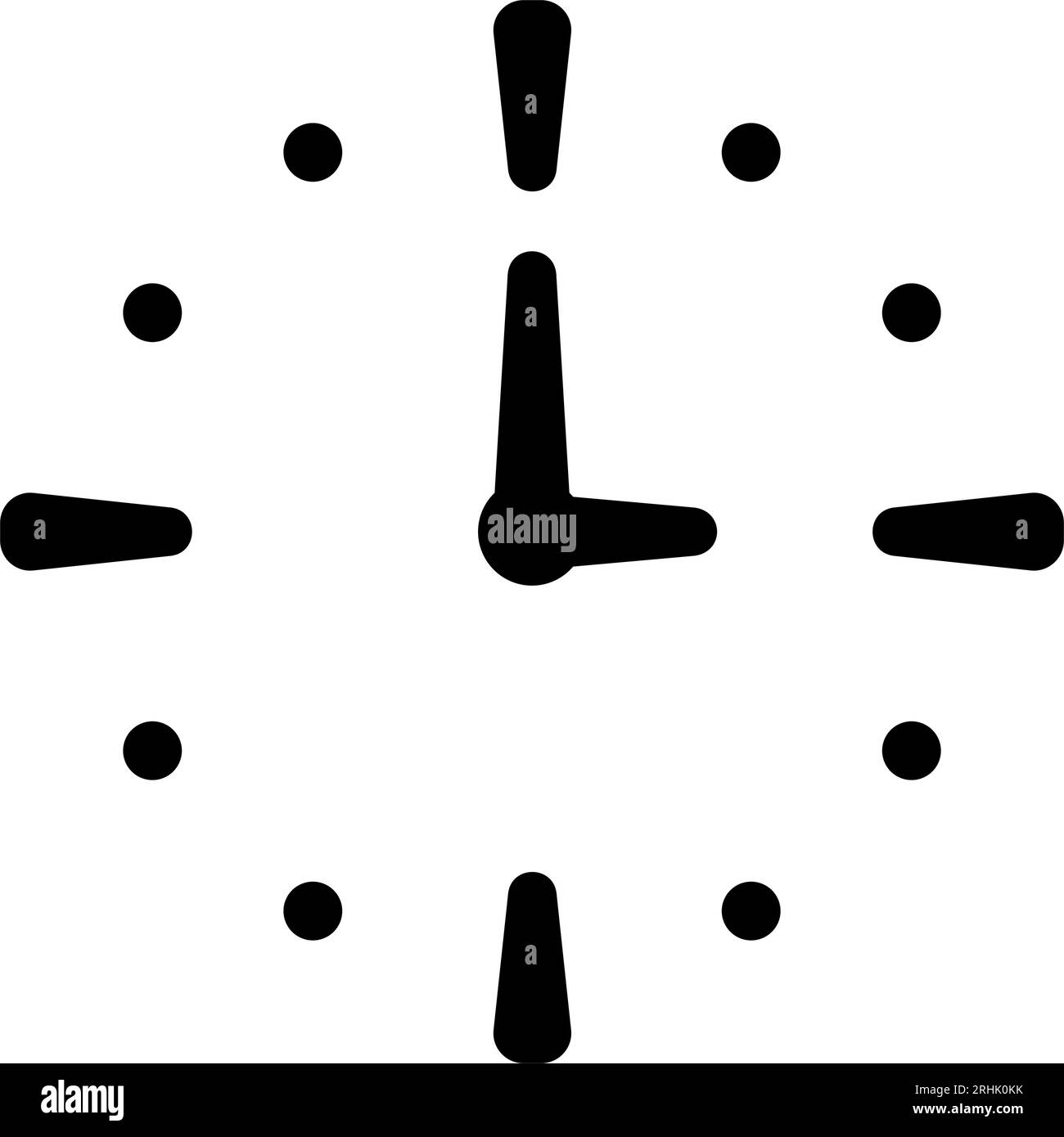 Analog Clock Icon Symbol Vector Illustration Stock Vector Image And Art