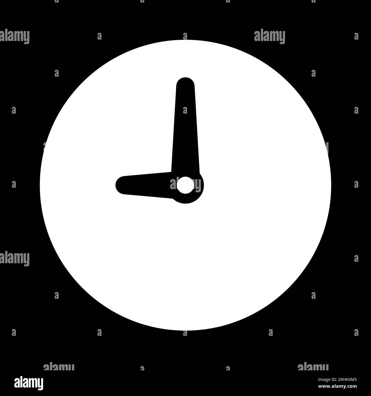 Analog Clock Icon Symbol Vector Illustration Stock Vector Image And Art