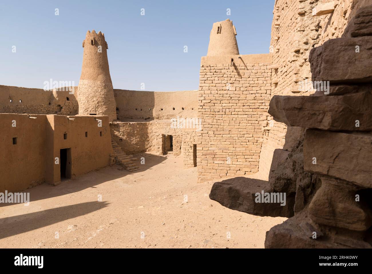 The Marid castle in Dumat Al-Jandal, Al-Jawf region, Saudi Arabia Stock ...