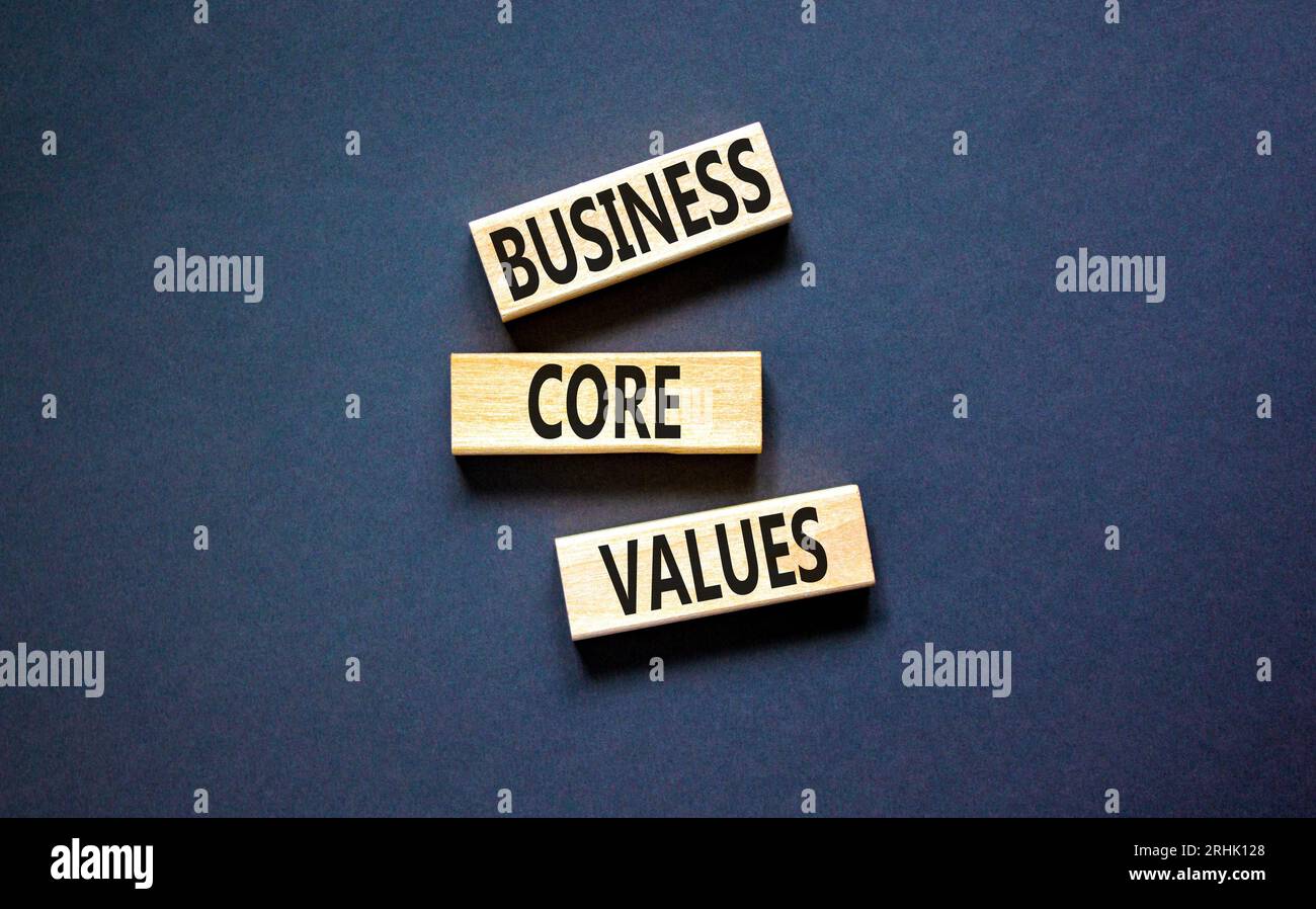 Business core values symbol. Concept words Business core values on ...