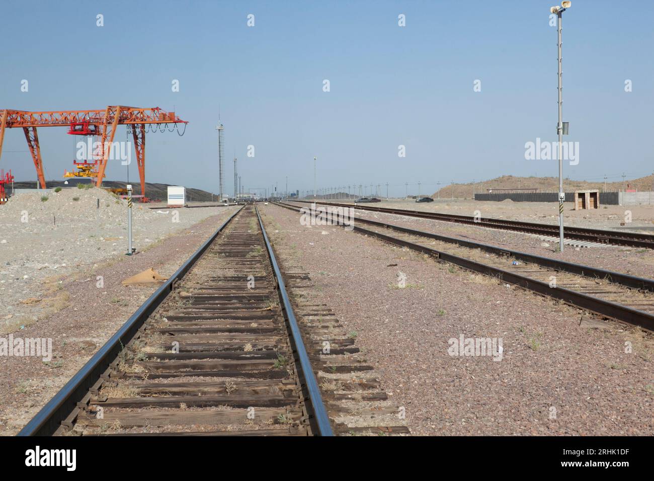 The Khorgos Special Economic Zone on the China-Kazakhstan border Stock ...