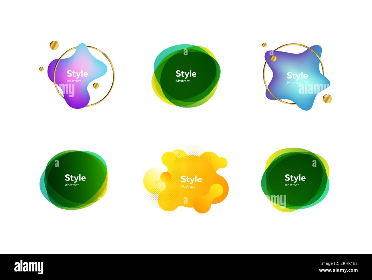 Colorful stain design set Stock Vector Image & Art - Alamy