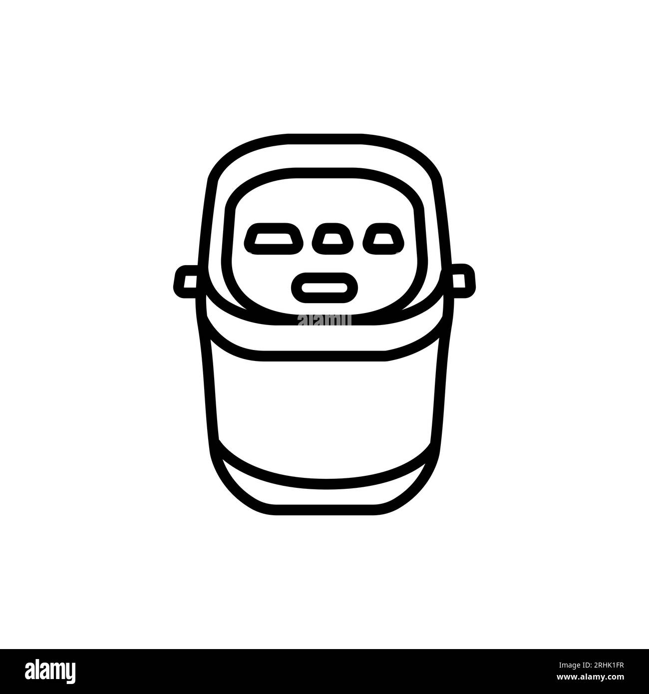 Bread maker black line icon. Kitchen device. Household appliance ...
