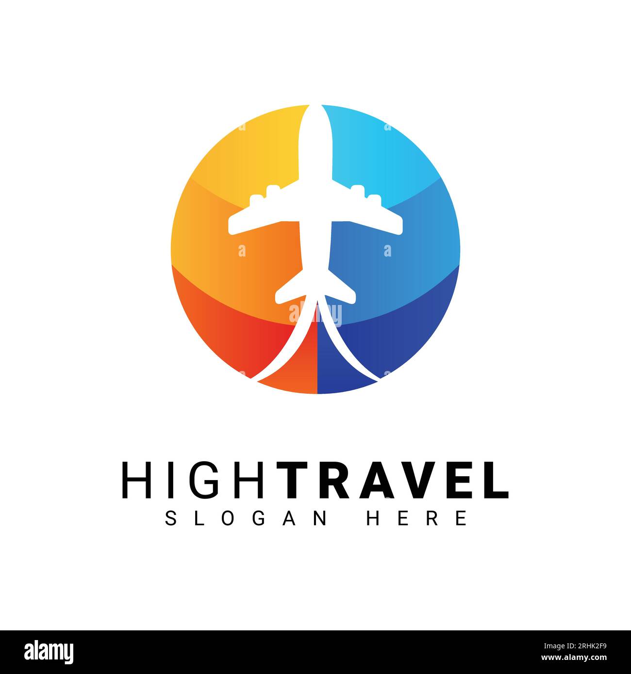 modern travel logo design vector template plane traveling agency ...