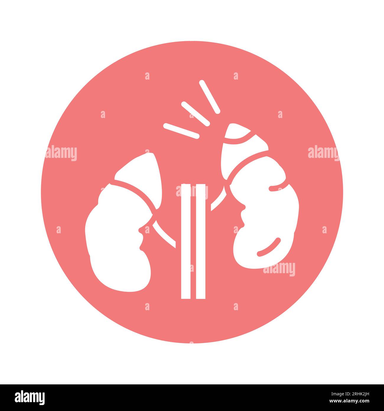 Cushing Cortisol Syndrome Color Line Icon Isolated Vector Element Outline Pictogram For Web