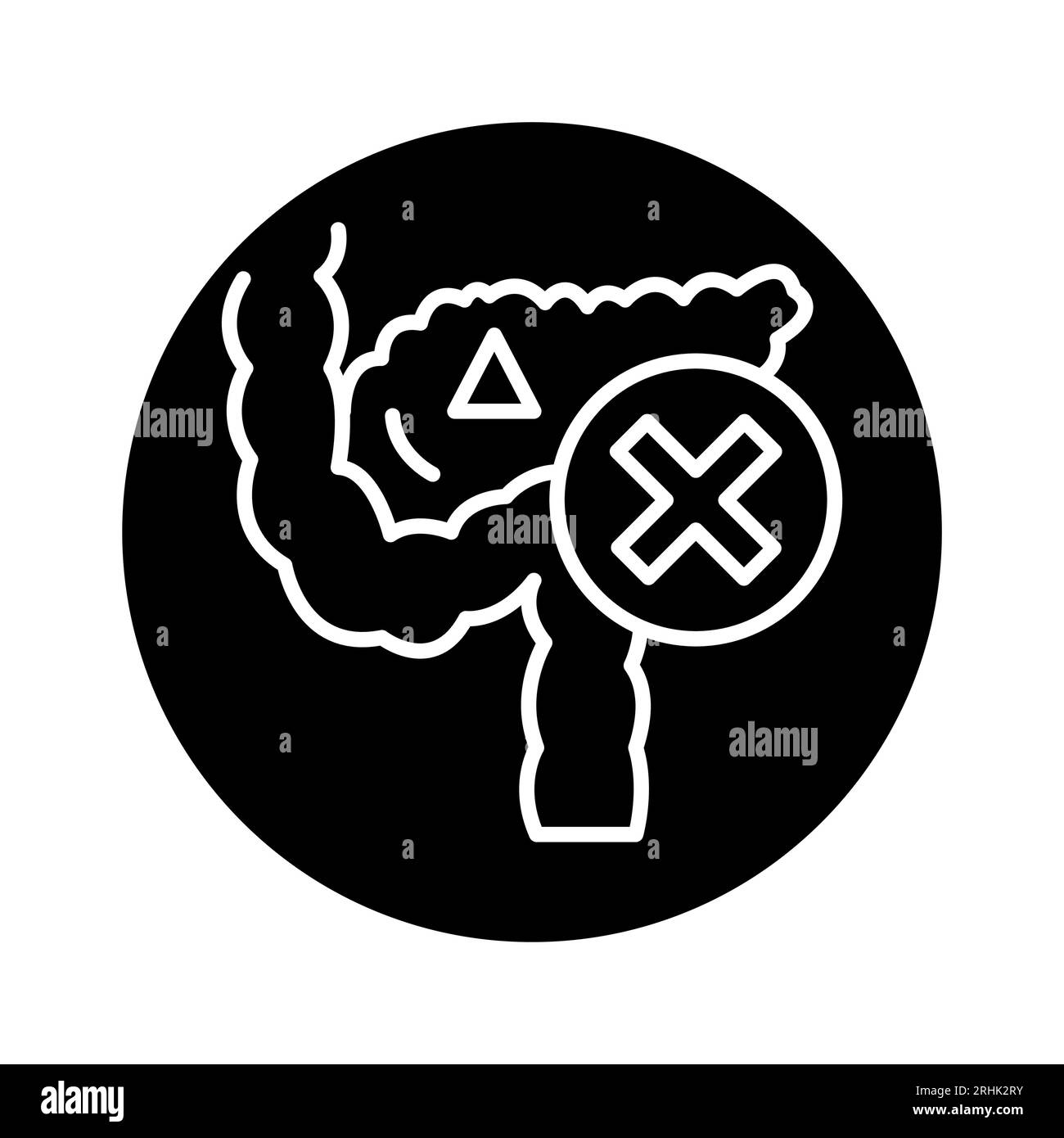 The gallbladder and the pancreas Black and White Stock Photos & Images ...