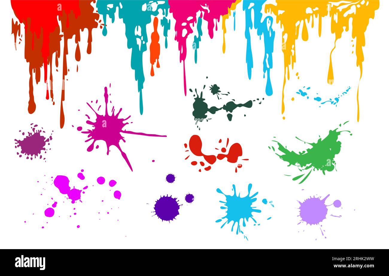 Ink splash set Stock Vector Image & Art - Alamy