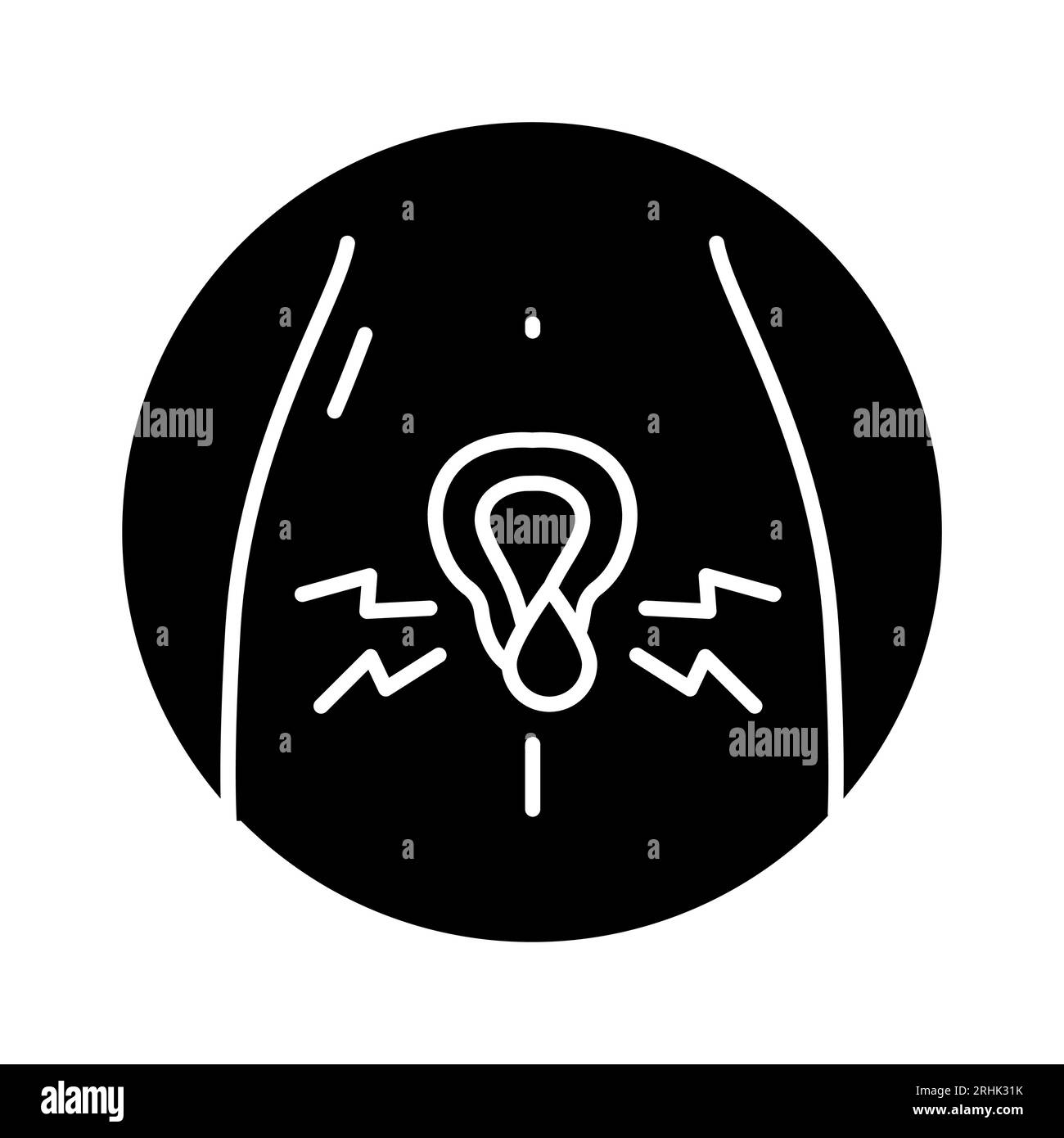 Polyuria color line icon. Isolated vector element. Outline pictogram ...