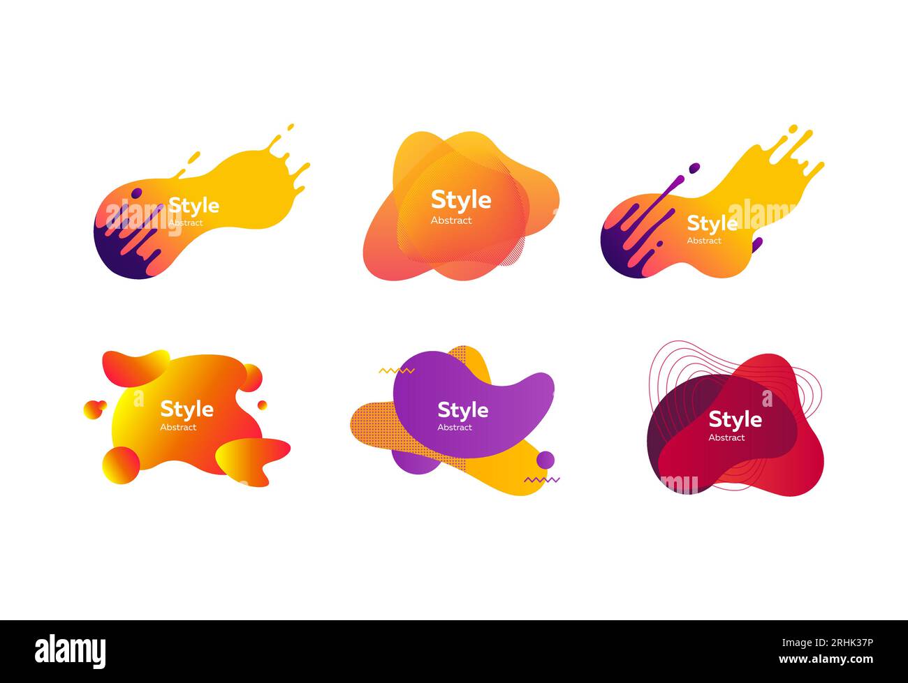 Set of modern design colored elements Stock Vector Image & Art - Alamy