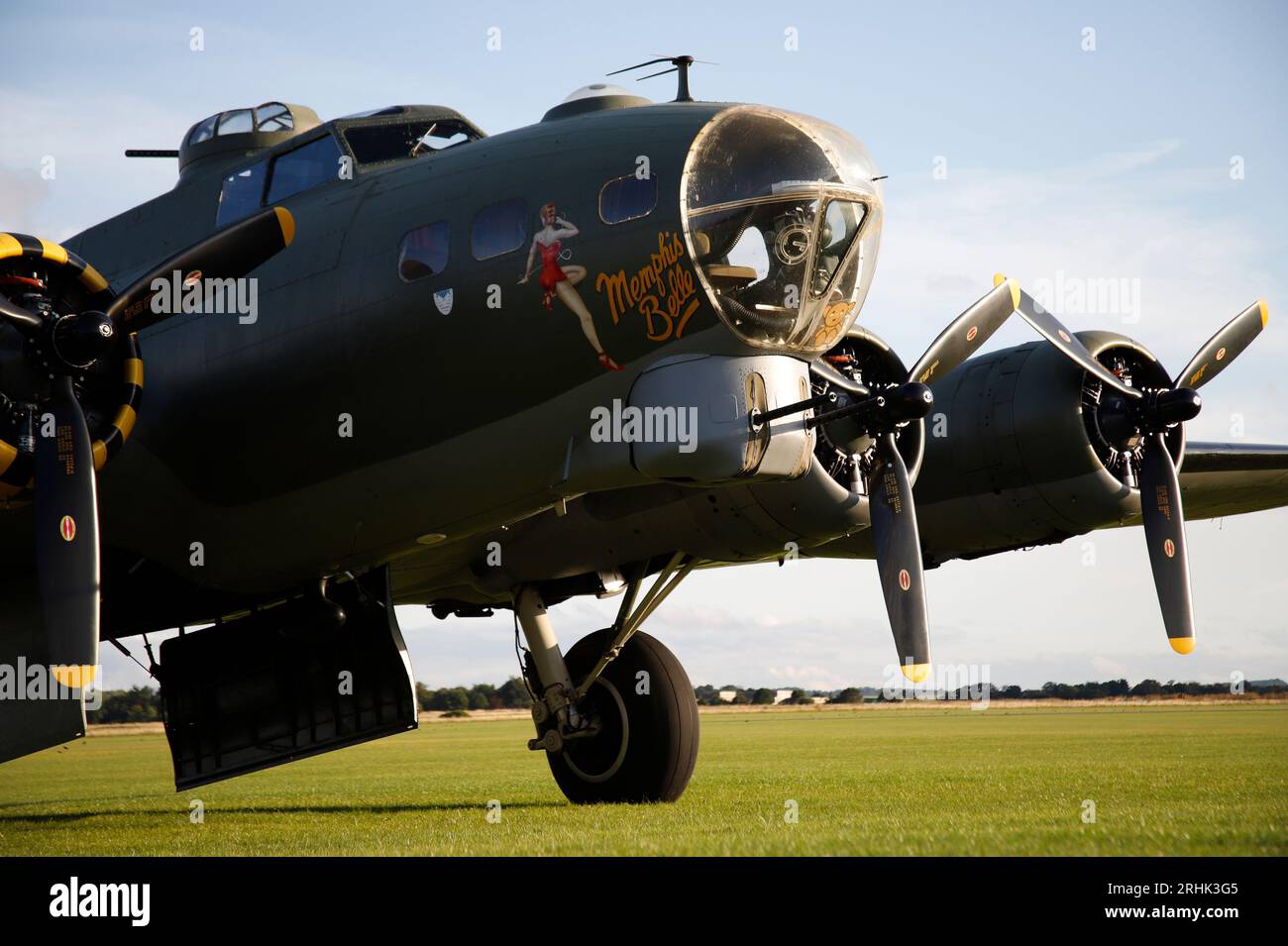 World war two Bomber B-17G Sally B at RAF Duxford, England Stock Photo - Alamy