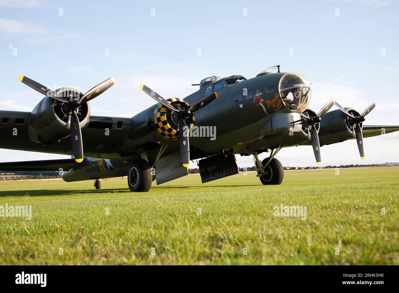 World war two Bomber B-17G Sally B at RAF Duxford, England Stock Photo - Alamy