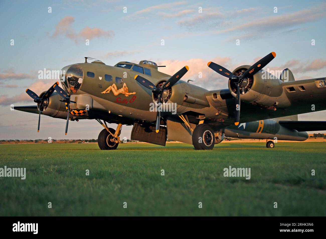 World war two Bomber B-17G Sally B at RAF Duxford, England Stock Photo - Alamy