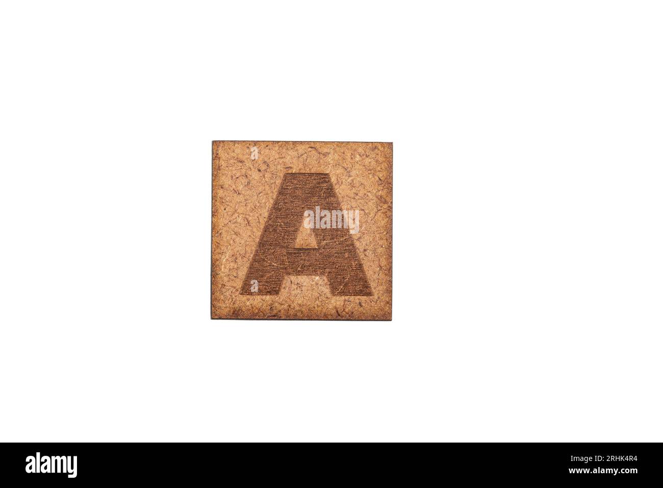 Capital Letter In Square Wooden Tiles - Letter A, On White Background ...