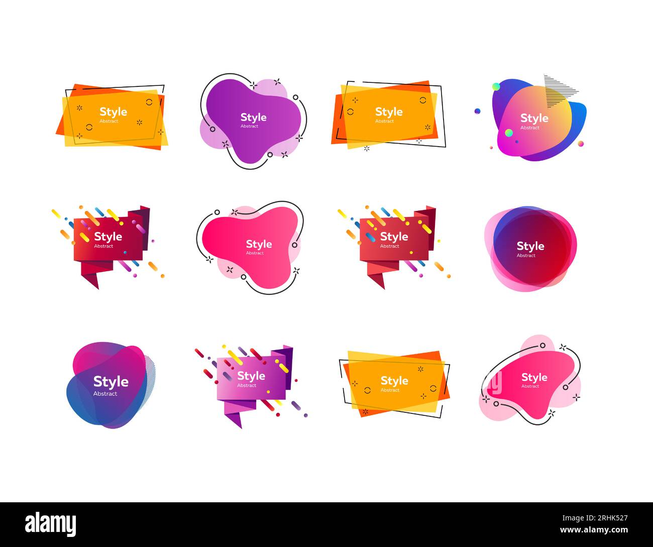 Bright colorful abstract figures Stock Vector Image & Art - Alamy