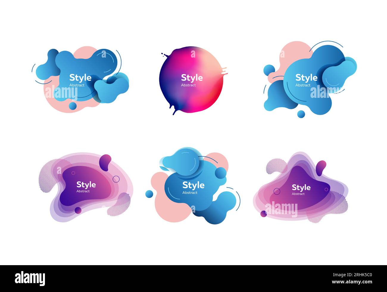 Set of abstract liquid shapes Stock Vector Image & Art - Alamy