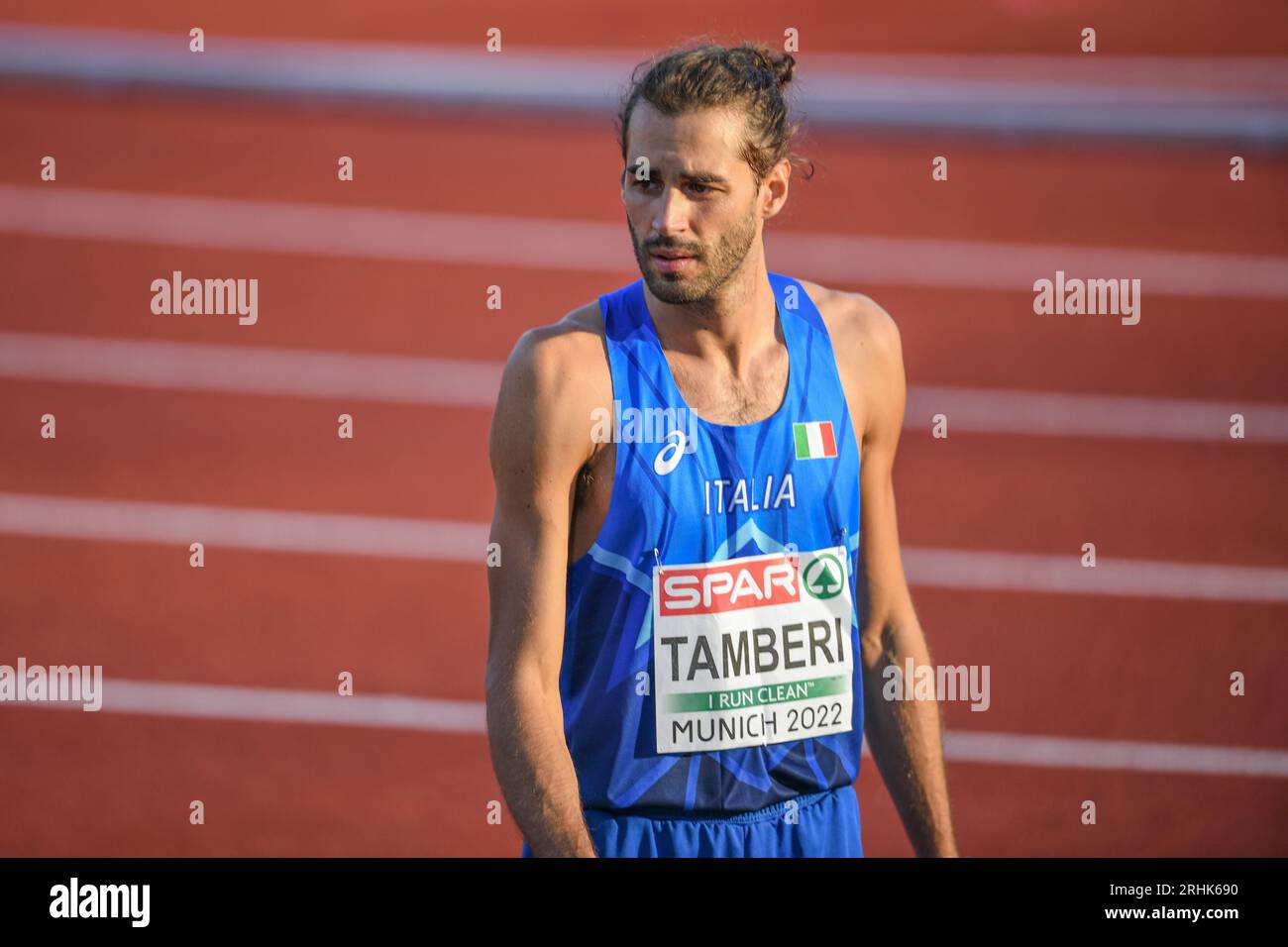 Gianmarco Tamberi (Italy). High Jump. European Championships Munich ...