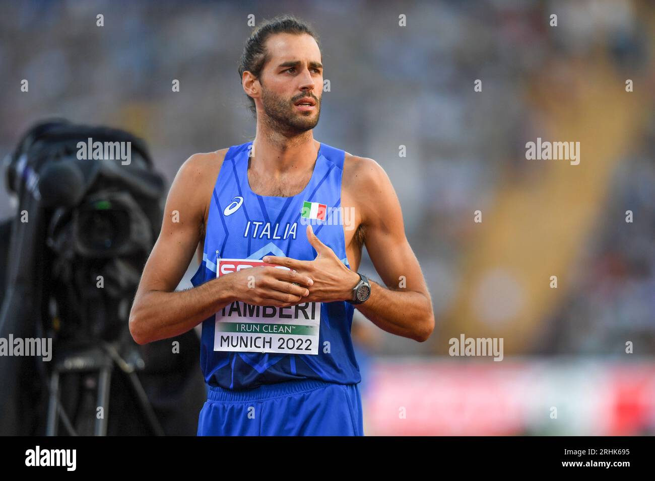 Gianmarco Tamberi (Italy). High Jump. European Championships Munich ...