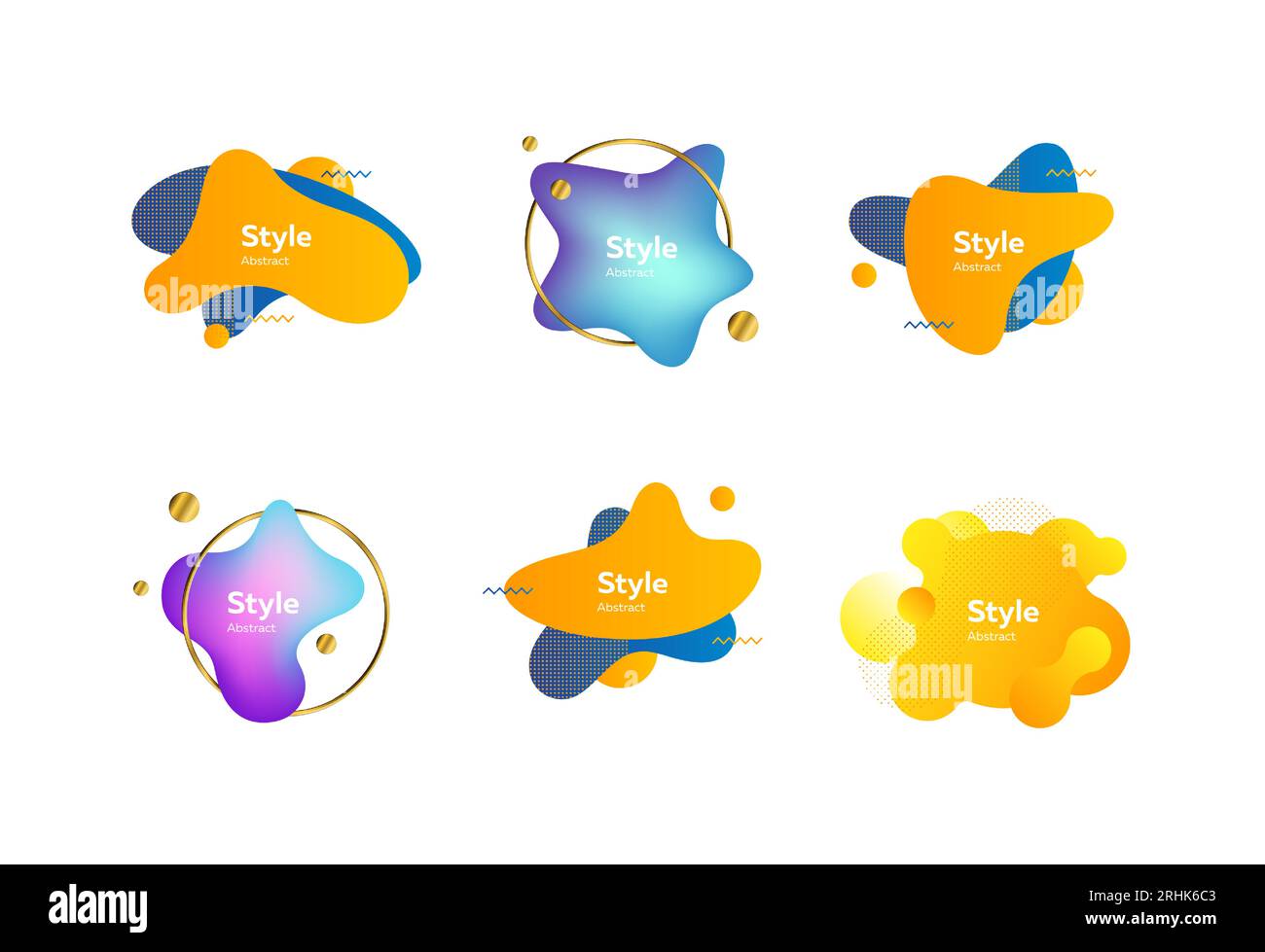 Colorful stain design set Stock Vector Image & Art - Alamy