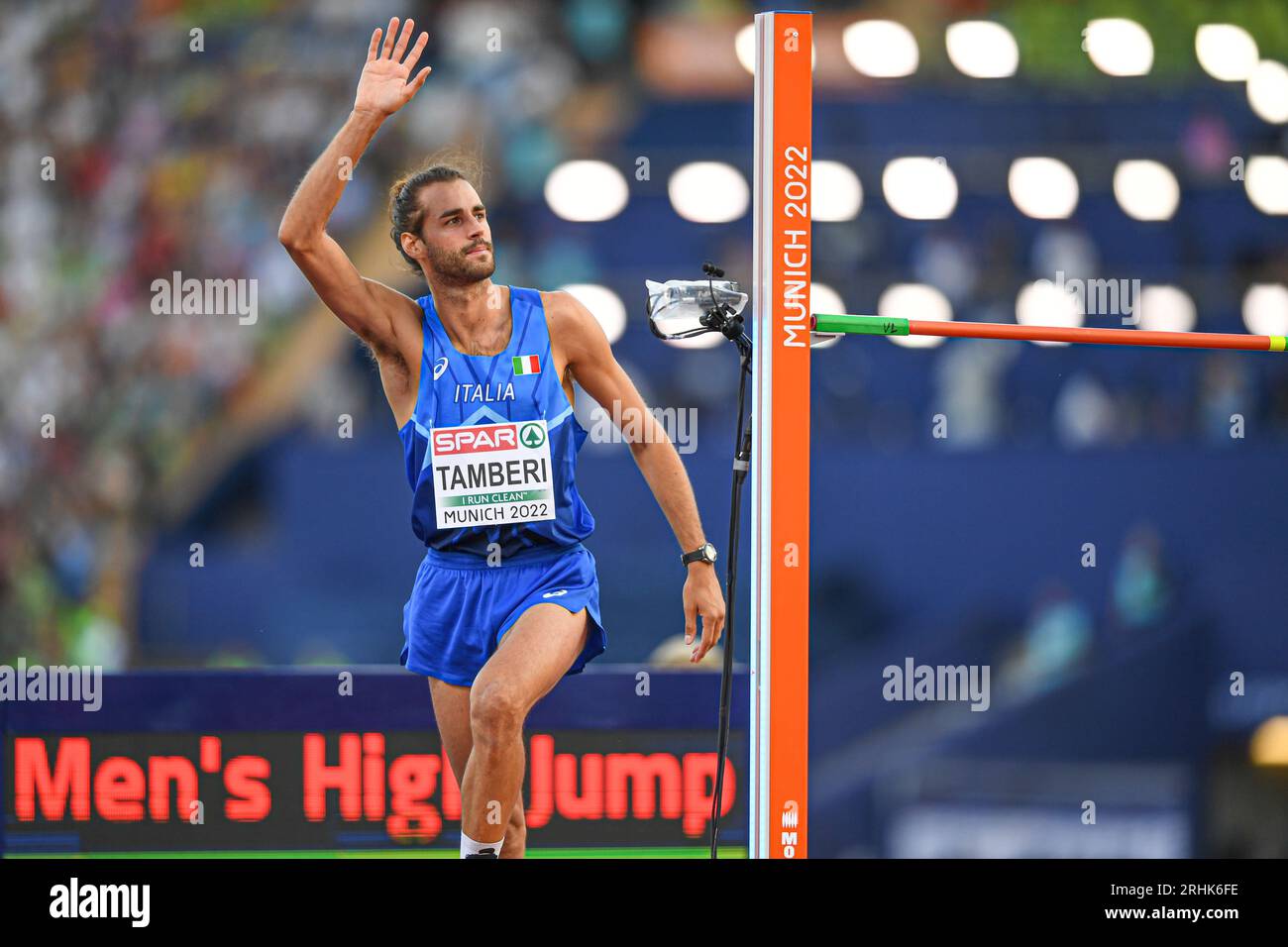 Gianmarco tamberi munich 2022 hi-res stock photography and images - Alamy
