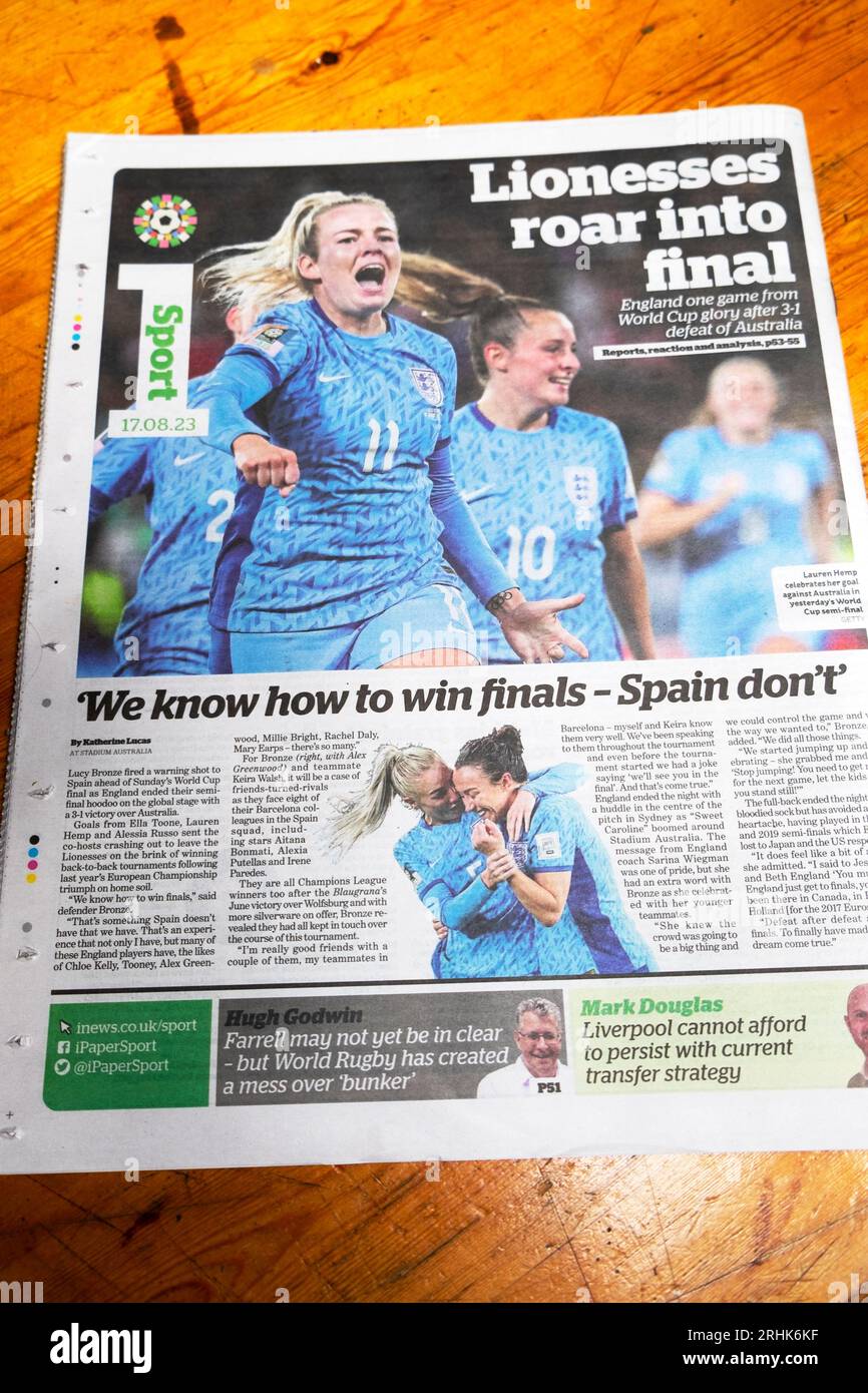 Womens world cup football 2023 hi-res stock photography and images - Alamy