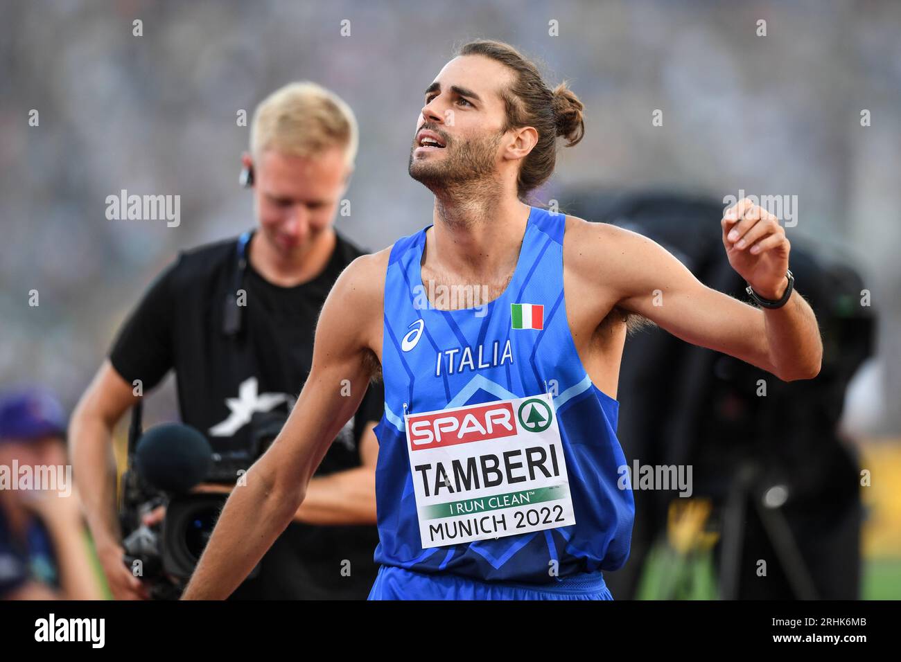 Gianmarco Tamberi (Italy). High Jump. European Championships Munich ...