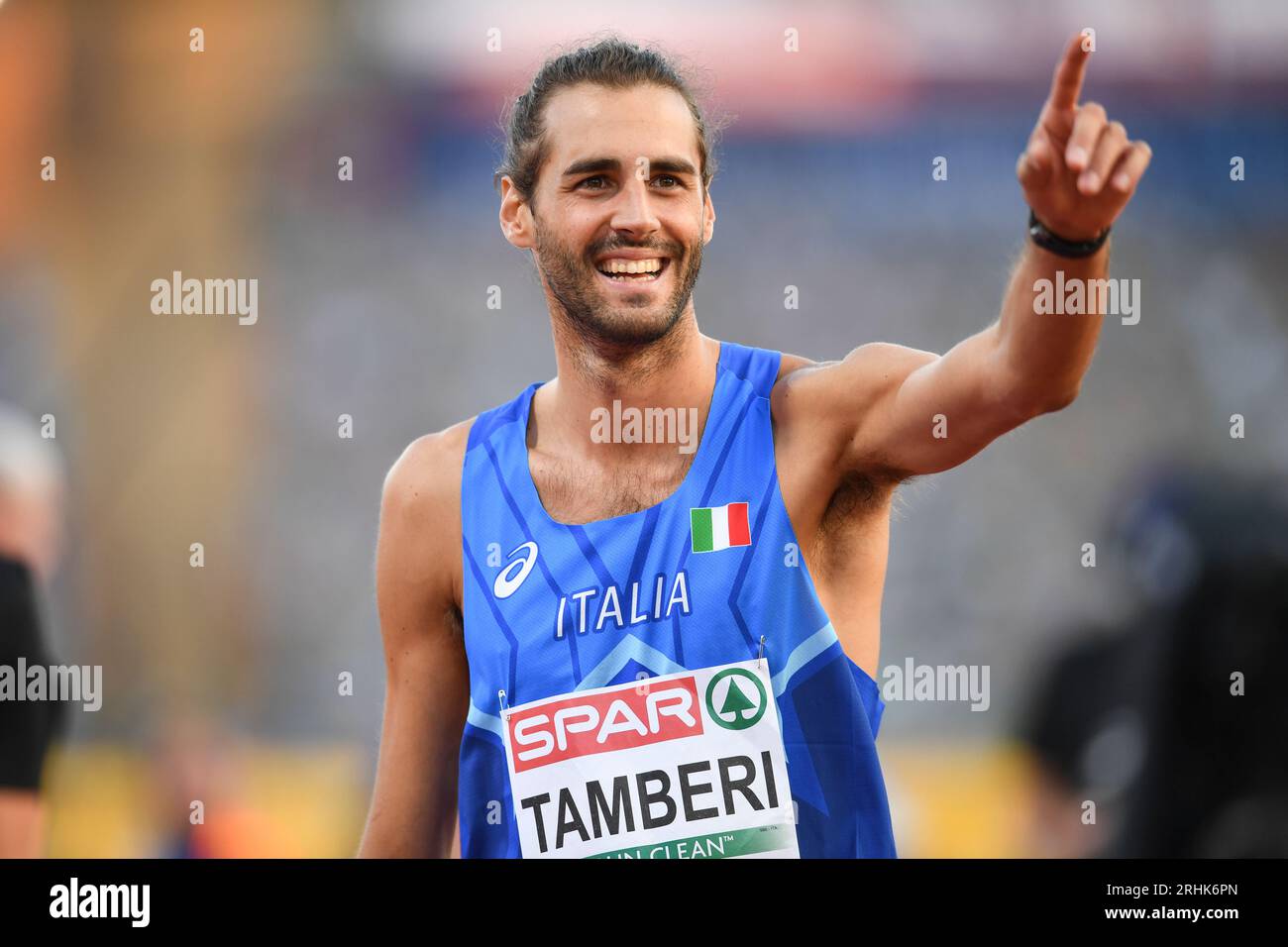 Gianmarco Tamberi (Italy). High Jump. European Championships Munich ...