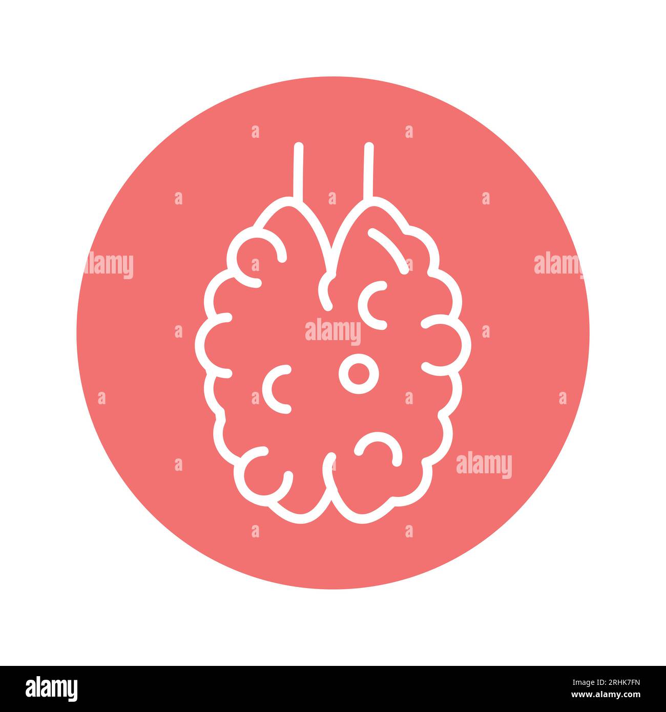 Human organ parathyroid gland color line icon. Isolated vector element ...