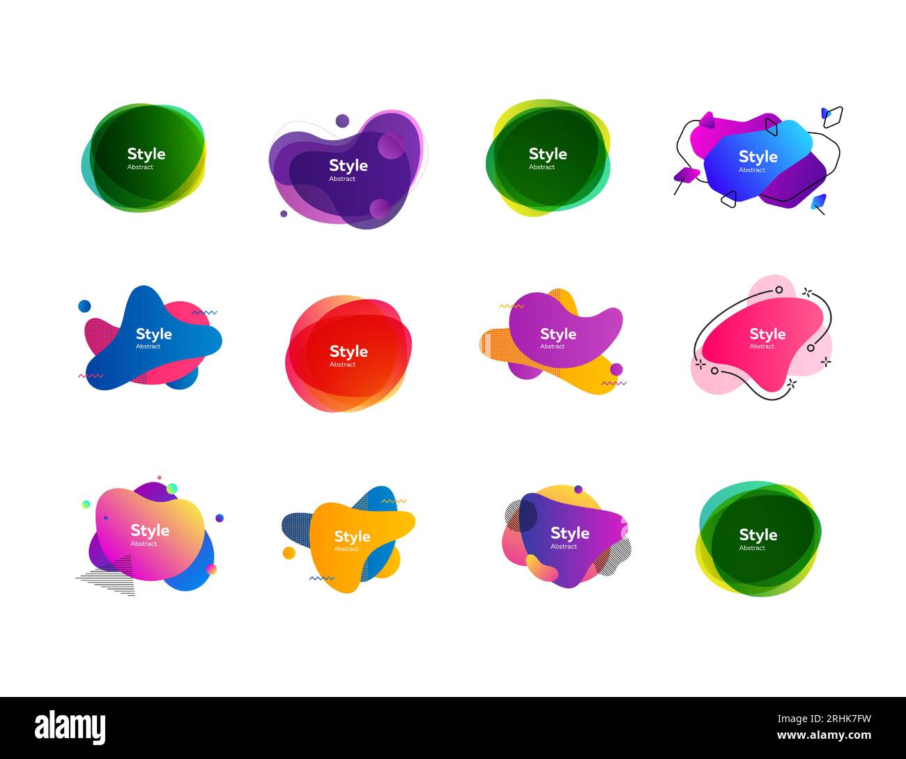 Flowing liquid forms with text sample Stock Vector Image & Art - Alamy