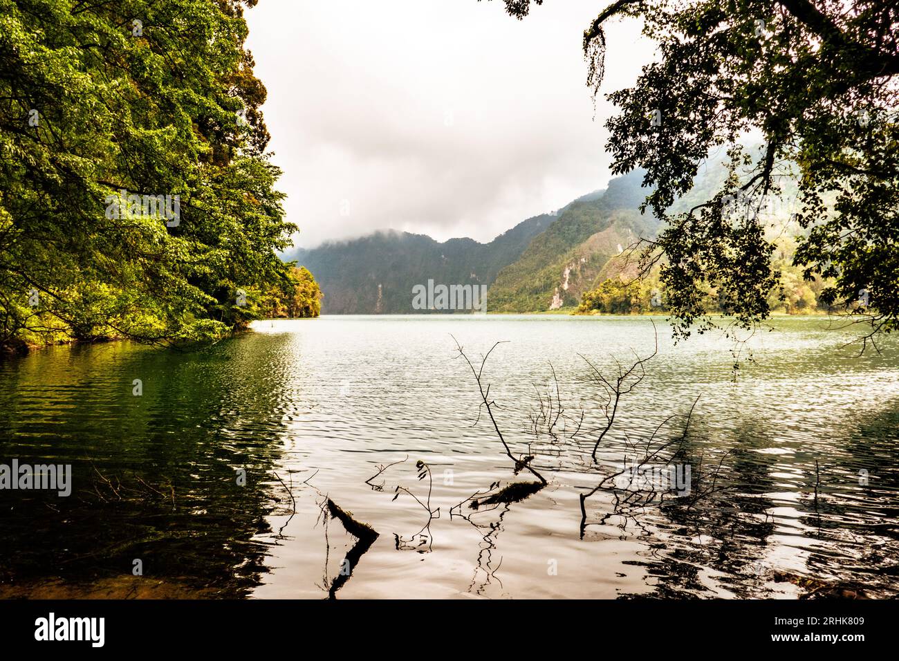 Scenic view of Lake Ngosi Crater Lake, the second biggest crater lake ...
