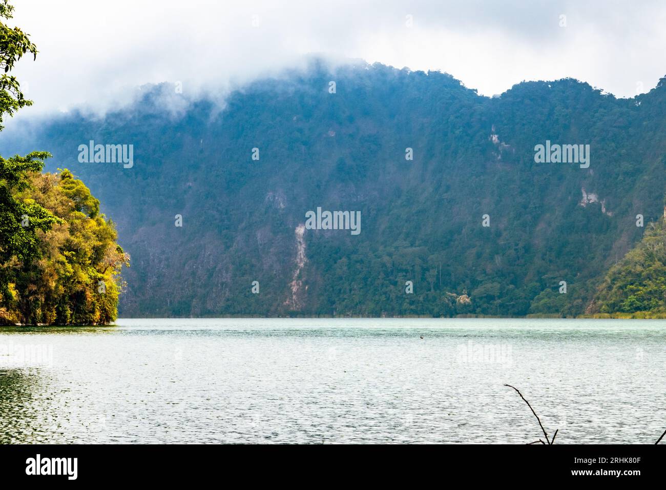 Scenic view of Lake Ngosi Crater Lake, the second biggest crater lake ...