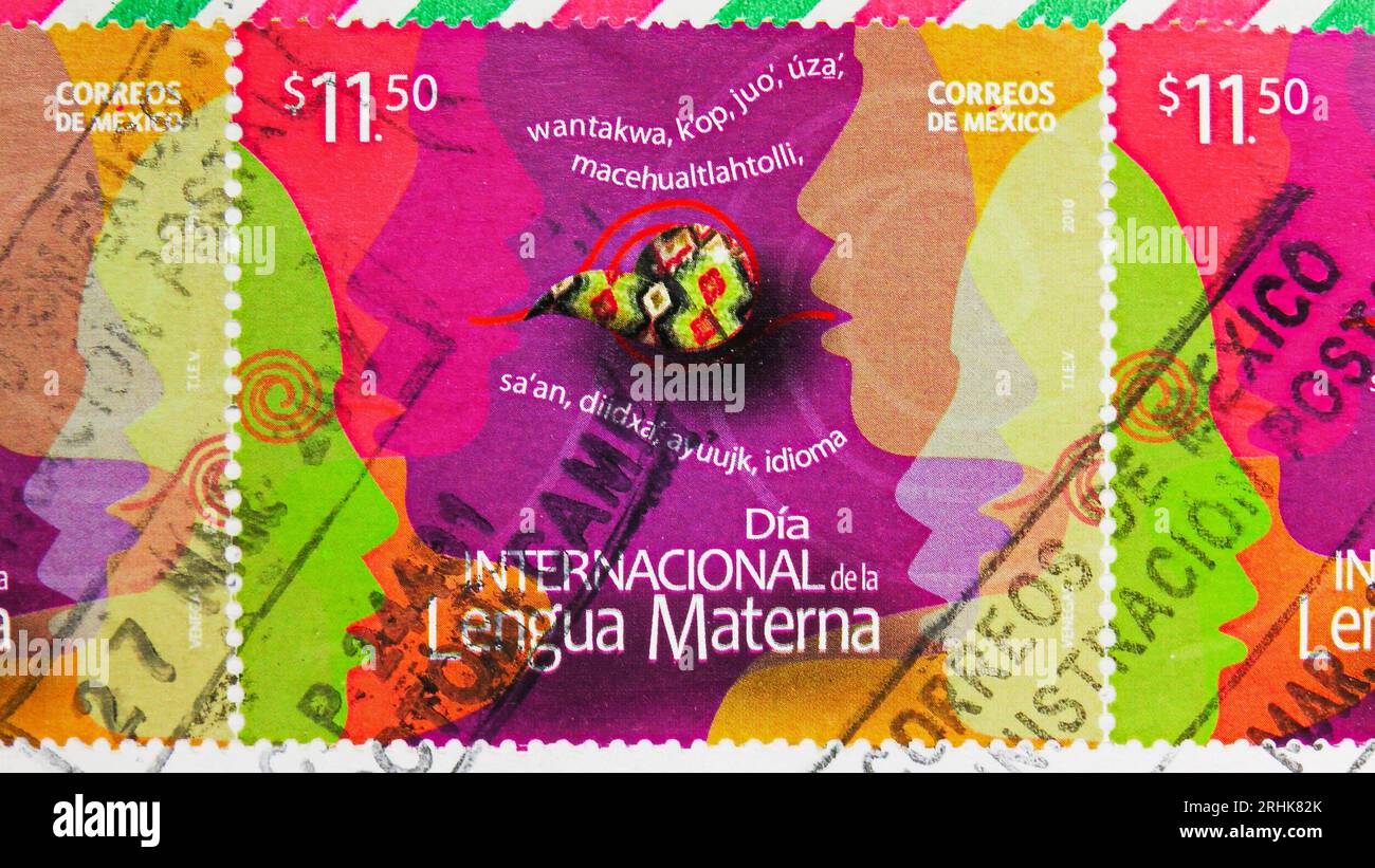 MOSCOW, RUSSIA - JUNE 8 2023: Postage stamp printed in Mexico shows ...