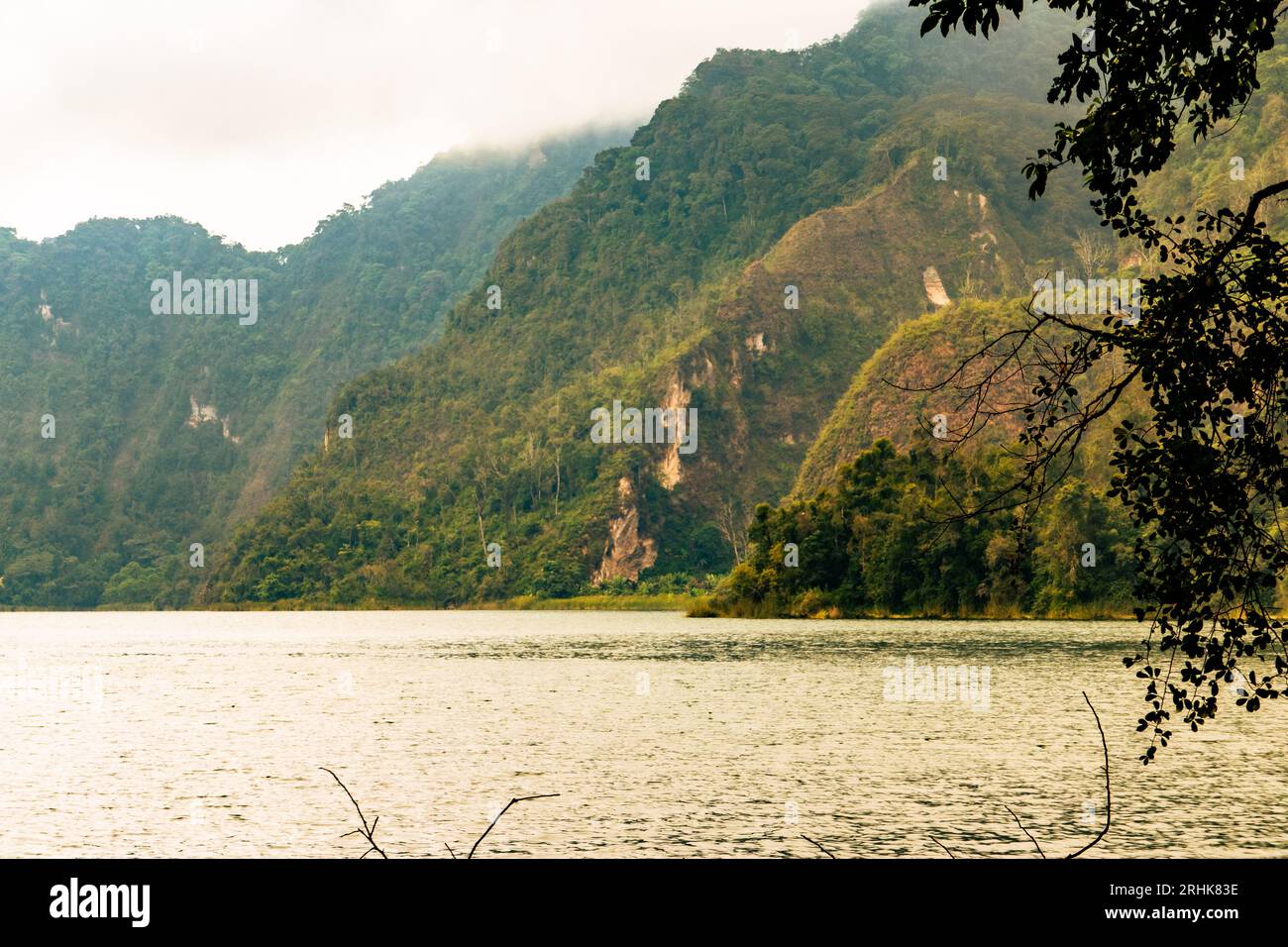 Scenic view of Lake Ngosi Crater Lake, the second biggest crater lake ...