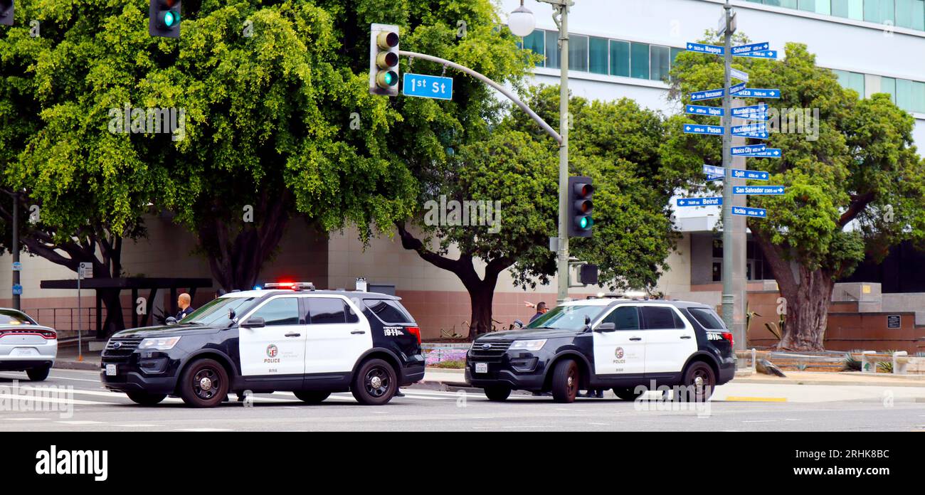 Los Angeles, California: LAPD Los Angeles Police Department Car Stock ...