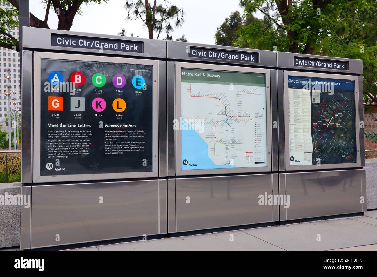 Los Angeles, California: Civic Center-Grand Park Metro Rail B and D ...