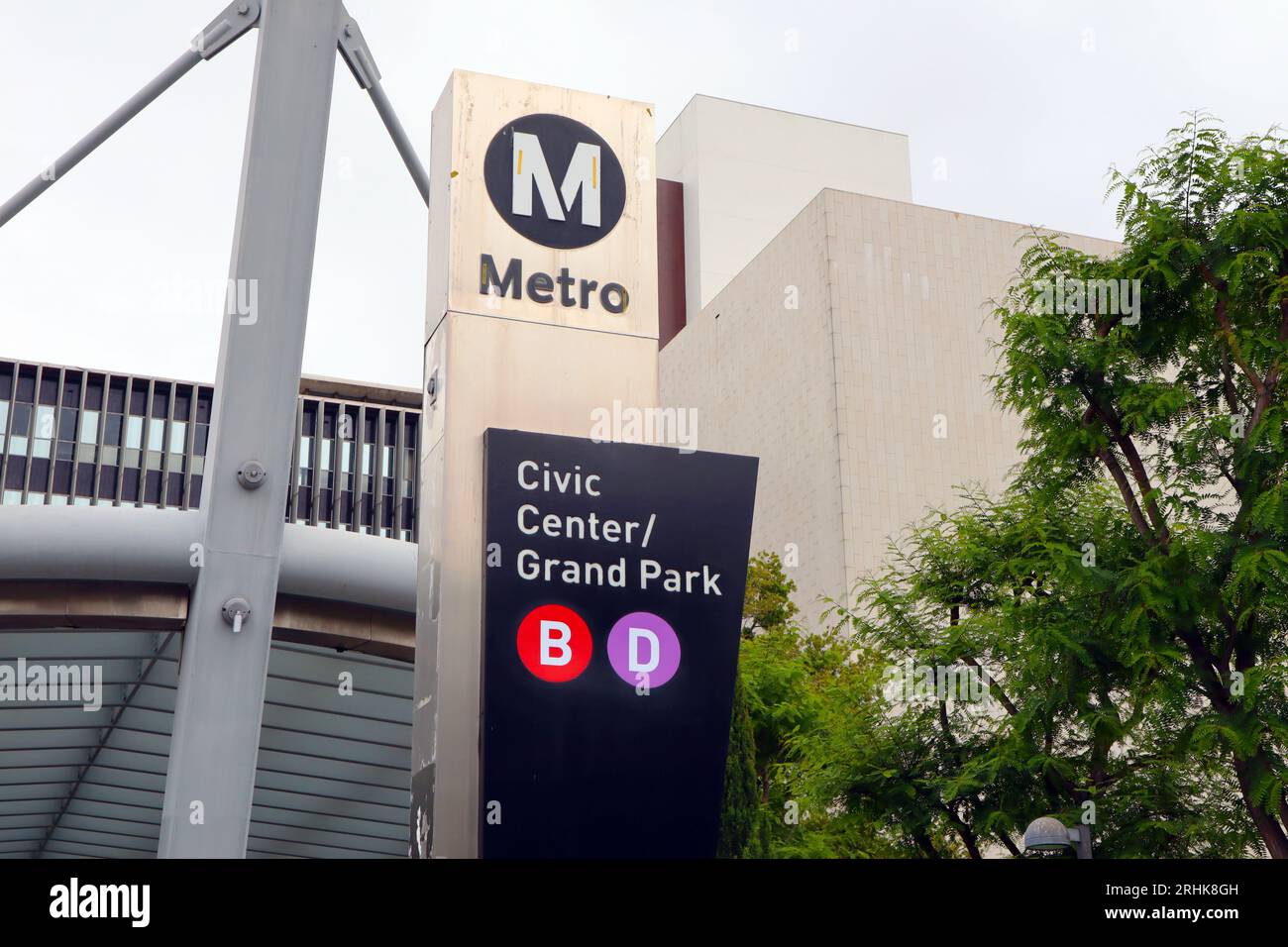 Los Angeles, California: Civic Center-Grand Park Metro Rail B and D ...