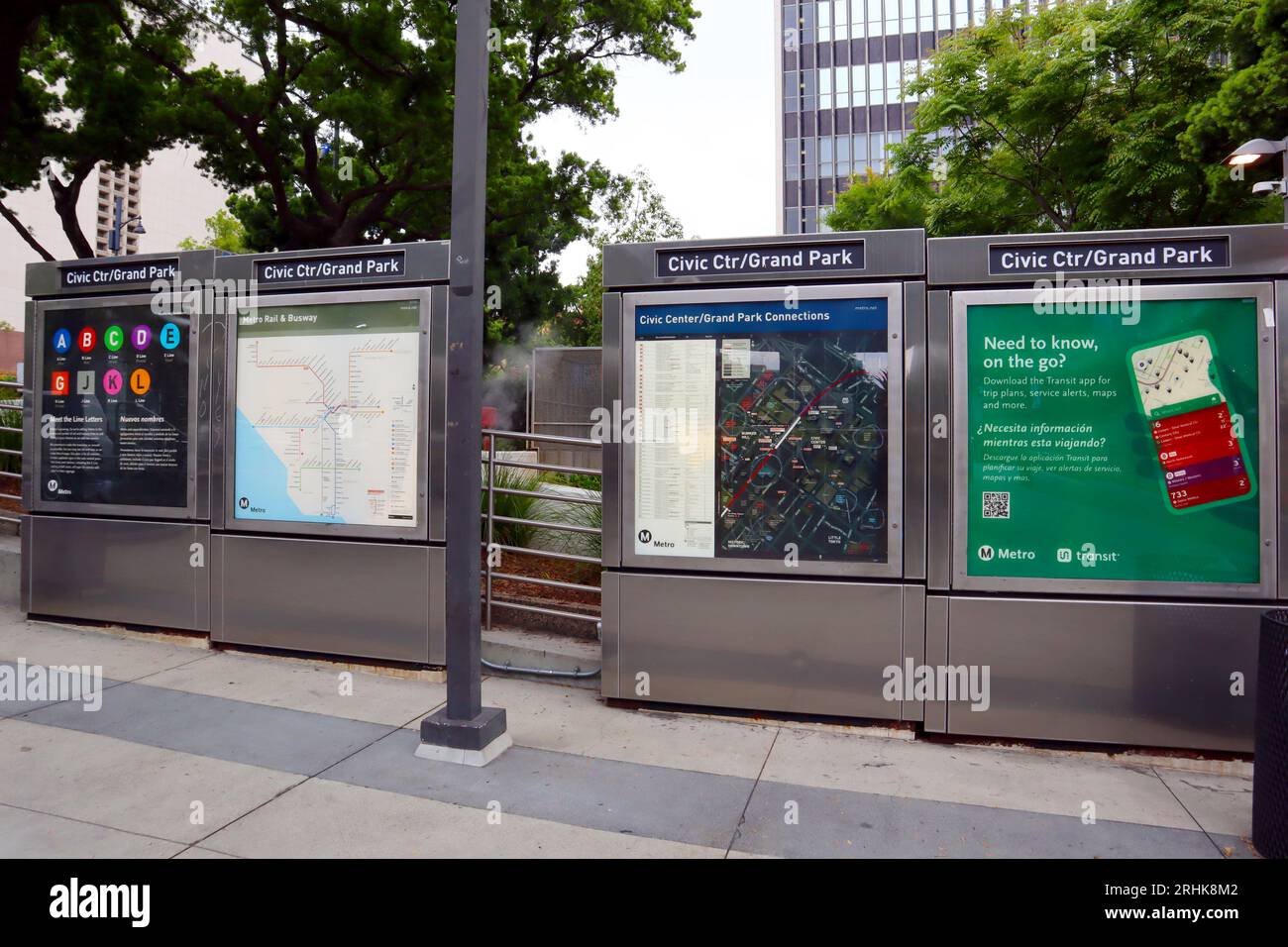 Los Angeles, California: Civic Center-Grand Park Metro Rail B and D ...