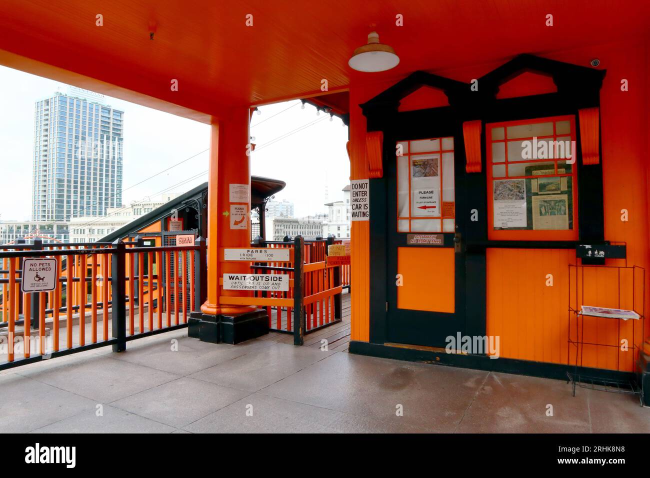 Los Angeles, California: Angels Flight, the historic funicular railway ...