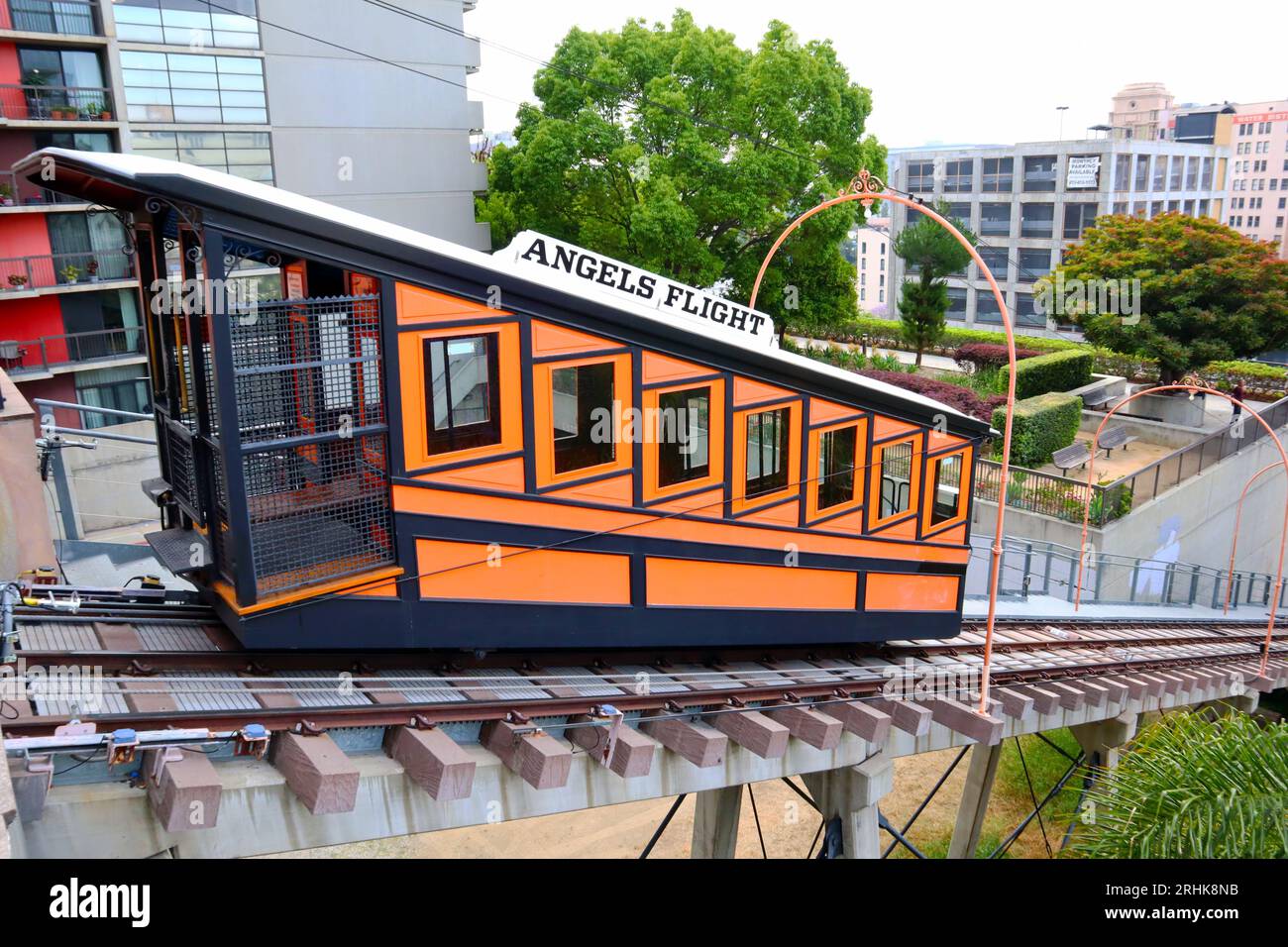 Los Angeles, California: Angels Flight, the historic funicular railway ...